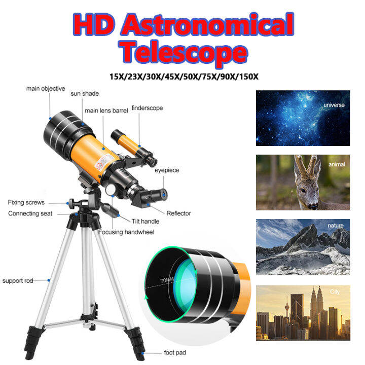 Refraction Astronomical Telescope Space Monocular Camping Starry Sky 15 ...