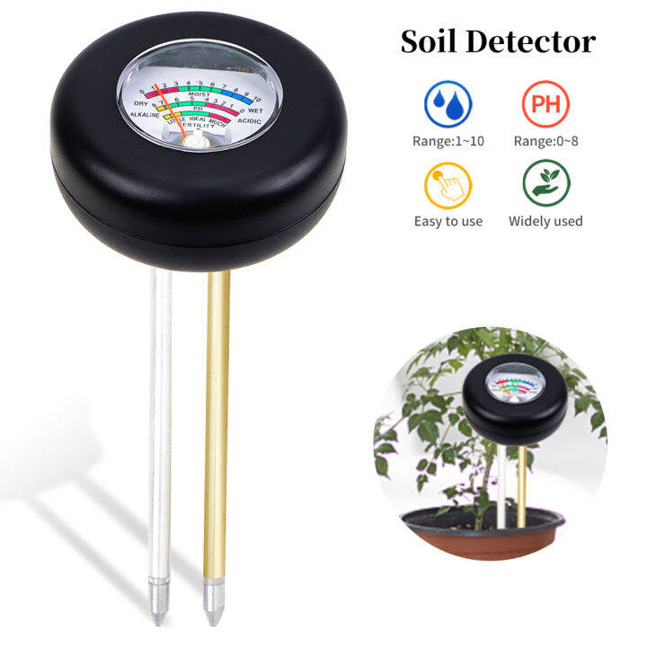 Soil Meter PH Moisture Fertility Test 3 in 1 Monitor Sensor Humidity ...