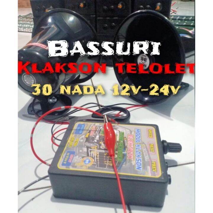 Klakson Basuri Elektrik Versi Toa 12Volt & 24Volt 40 Nada Motor Mobil ...