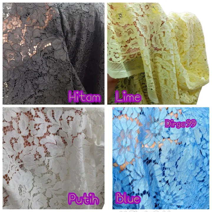 Kain brokat katun fatmawati / Kain brokat meteran bahan kebaya / Brokat ...