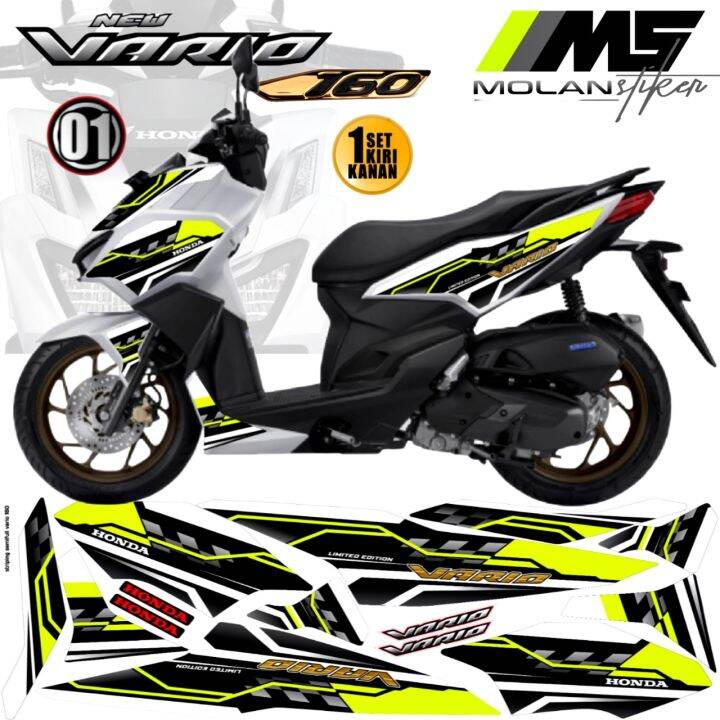 Decal Sticker Striping Variasi Vario 160 Honda Vario 160 New Vario 160 ...