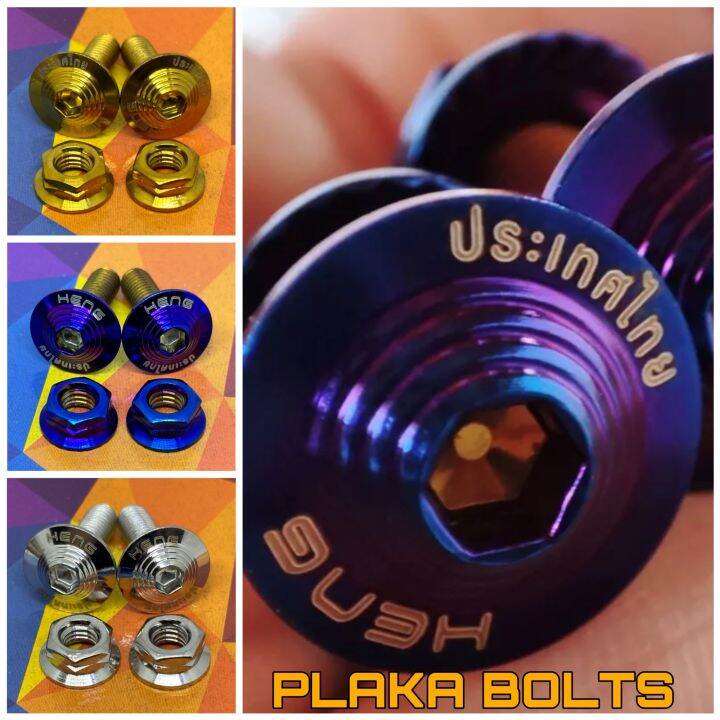 PLATE NUMBER (PLAKA) Bolt Set (Sold as Pair) | Lazada PH