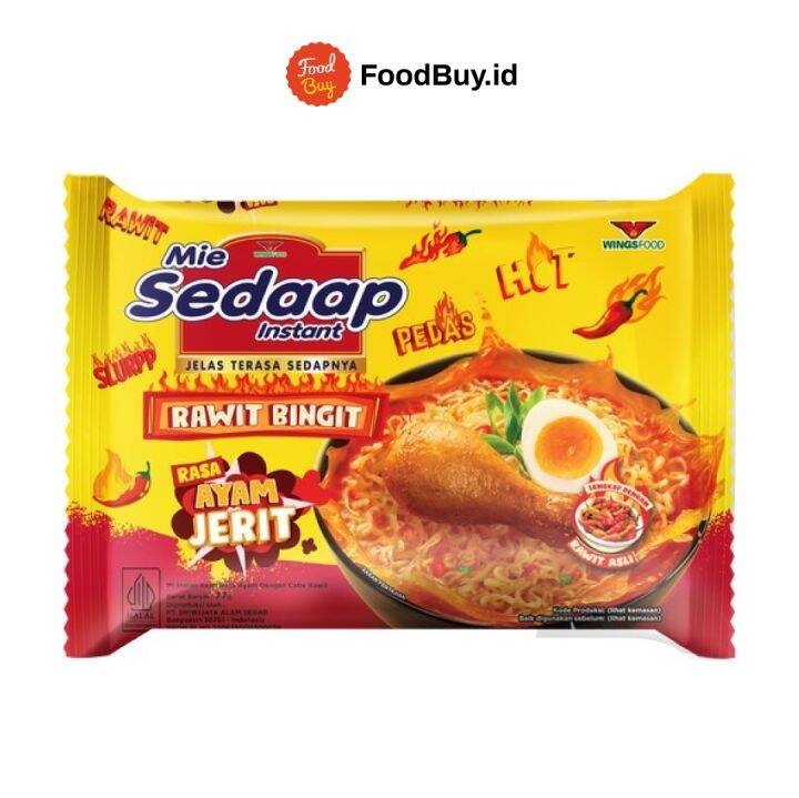 Mie Sedap Ayam Jerit Extra Pedas Mi instan Kuah | Lazada Indonesia