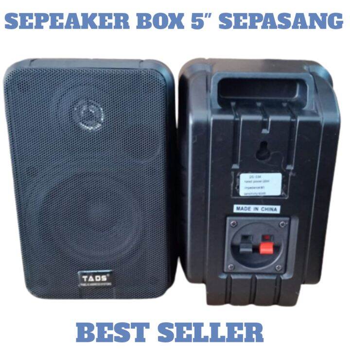 SPEAKER BOX PASIF 5 INCH 2 WAY SEPASANG BISA DI GANTUNG / SPEKER DINDING RUANGAN MASJID CAFE ...