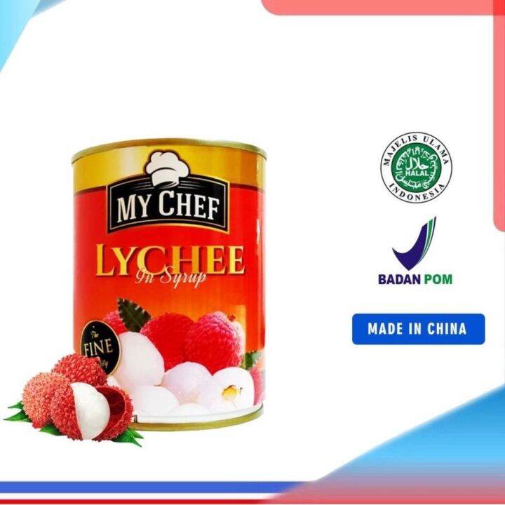 MY CHEF LYCHEE IN SYRUP KALENG 565gr | Lazada Indonesia