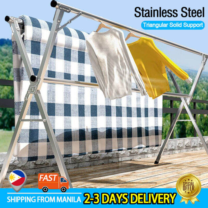 Clothes Drying Rack For Clothes Foldable Dish Indoor Balcony Steel ...