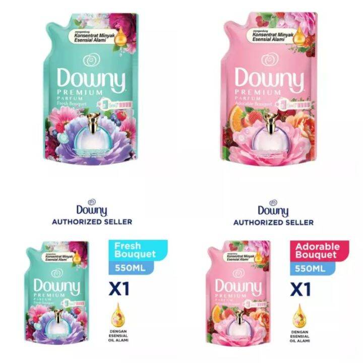 downy kemasan pouch 550ml french lavender dan fresh bouqet | Lazada Indonesia