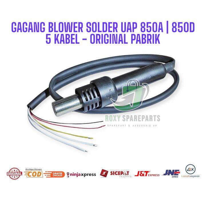 Gagang Blower 850 5 Kabel Solder Uap 850 5 Cabel Cable 850a ANALOG 850d ...