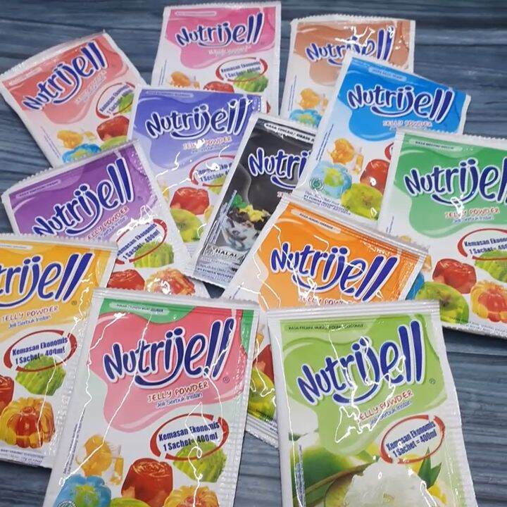 Nutrijell (SACHET) agar agar kemasan ekonomis / jelly powder / puding ...
