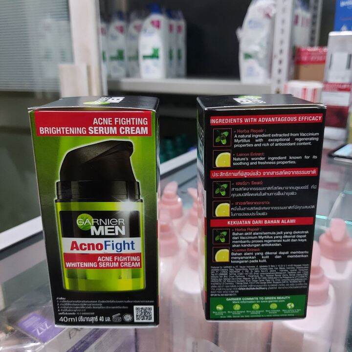 Garnier Men AcnoFight Acne Fighting Brightening Serum Cream 40ml Original | Lazada Indonesia