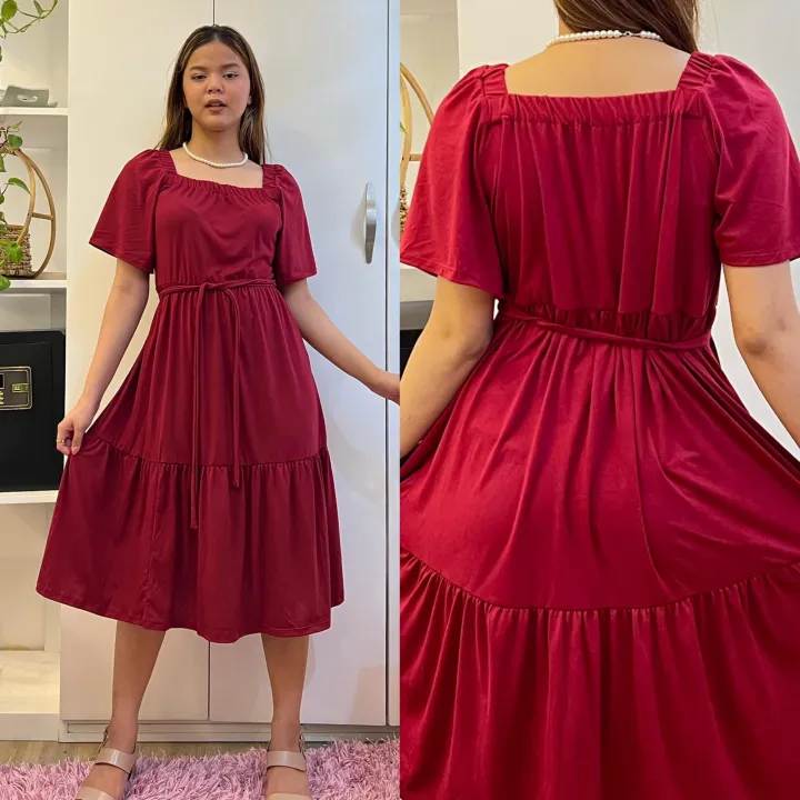 Nancy plus size dress plain | Lazada PH