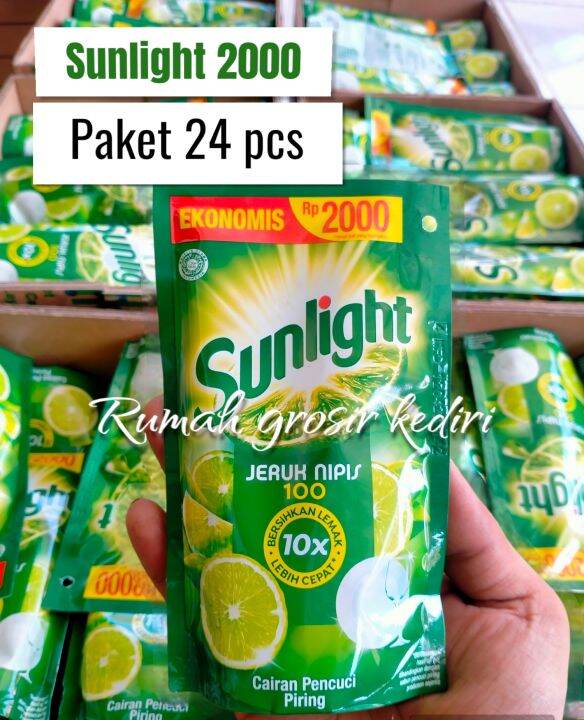 Sunlight cuci piring kemasan 2000an Paket Hemat 24 Pcs | Lazada Indonesia