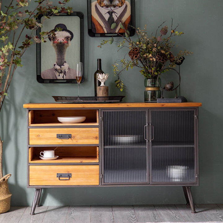 American Log Industrial Wind Locker Kitchen Storage Rack Iron Changhong ...
