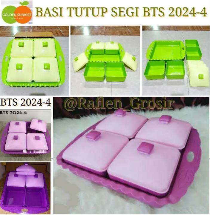 Basi Tutup SegI Prasmanan Golden Sunkist BTS 2024-4 Terdiri dari 4 sekat | Lazada Indonesia