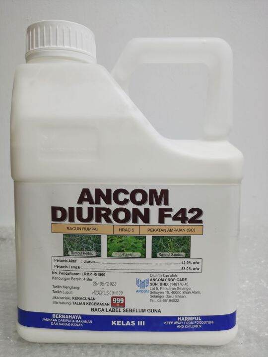 4L Ancom Diuron F42 / Racun Rumput Sambau Darat / Rumput Degil / Sambau ...