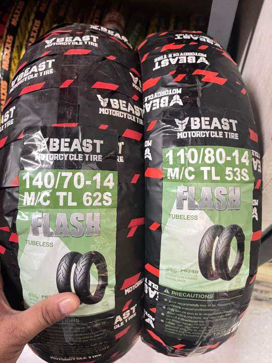 BEAST TIRE BY 13, BY 14 for NMAX | AEROX TUBELESS WITH FREE PITO ...