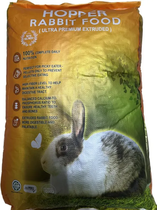 Hopper Rabbit Food/Makanan Arnak (Ultra Premium Extruded) (10Kg) | Lazada