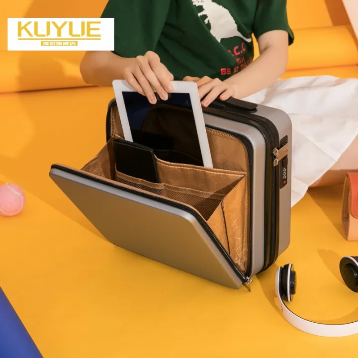Front Open Cover Suitcase Small Front Fastening Luggage Business ...