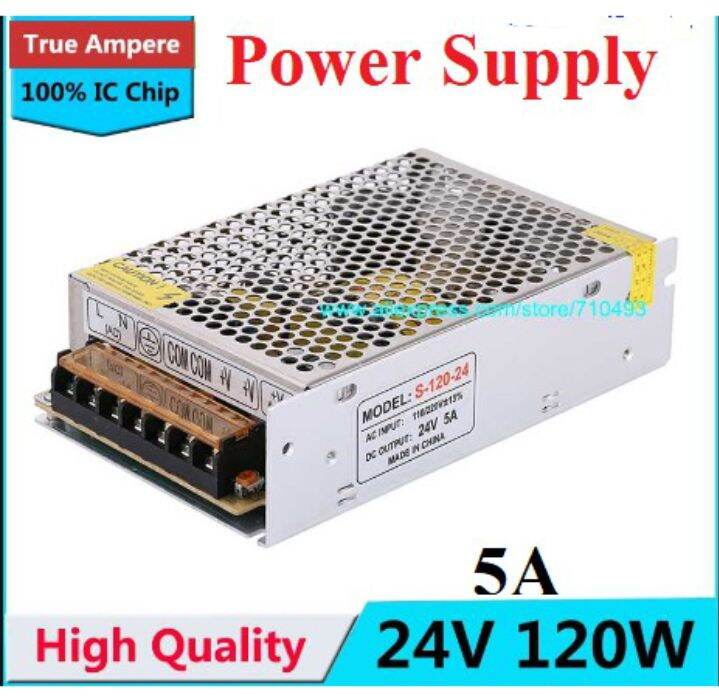 Switching Power Supply PSU 24V 5A High Quality, 24 Volt 5 Ampere Jaring ...