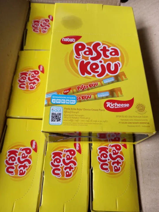 nabati pasta rasa keju ( 1box isi 30pcs) | Lazada Indonesia