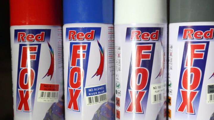RED FOX สีสเปรย์กระป๋อง ขนาด 400 ml. ( สีสเปรย์สำหรับพ่นตรา เรดฟ็อกซ์ ...