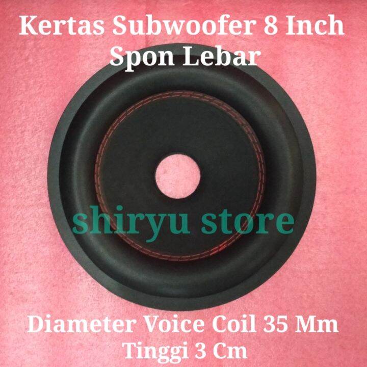 Kertas Daun Mic Mik Speaker 8 Inch SubWoofer Impor Spon Lebar Daun ...