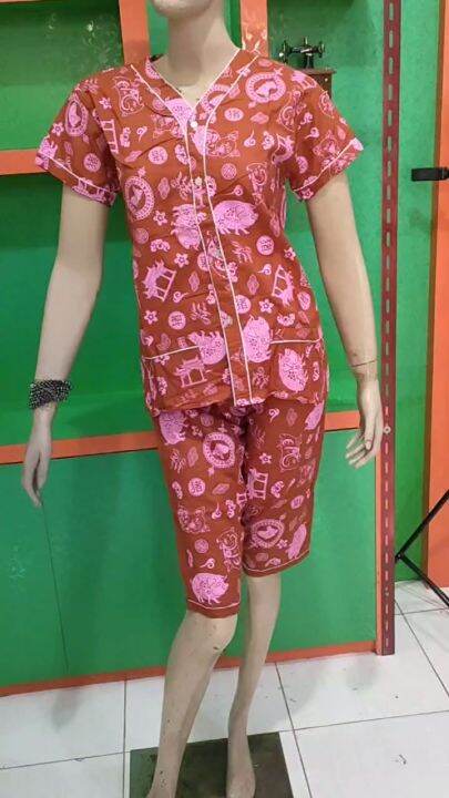 baju tidur batik bagan motif karakter lucu dan menarik | Lazada Indonesia