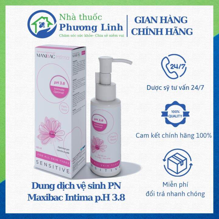 Maxibac Intima Dung dịch VSPN p.H 3.8 làm sạch, khử mùi, ngừa viêm nhiễm | Lazada.vn