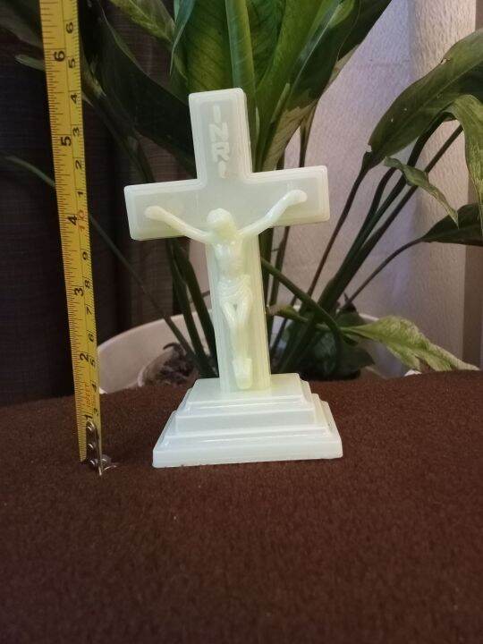 Luminous Crucifix Plastic standing 5.5 inches Small size Cross | Lazada PH