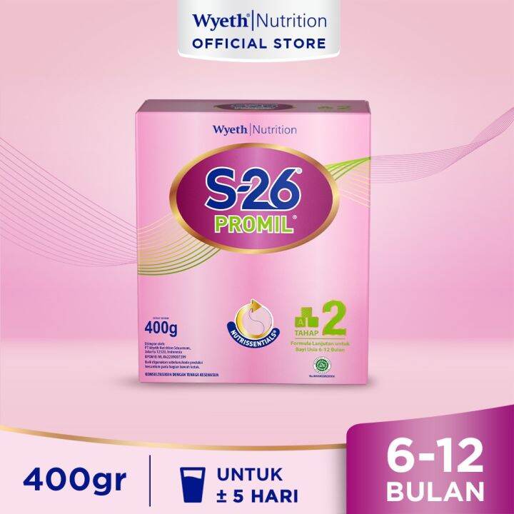 S-26 Promil Tahap 2 Susu Formula Lanjutan Usia 6-12 Bulan Kotak 400 gr ...