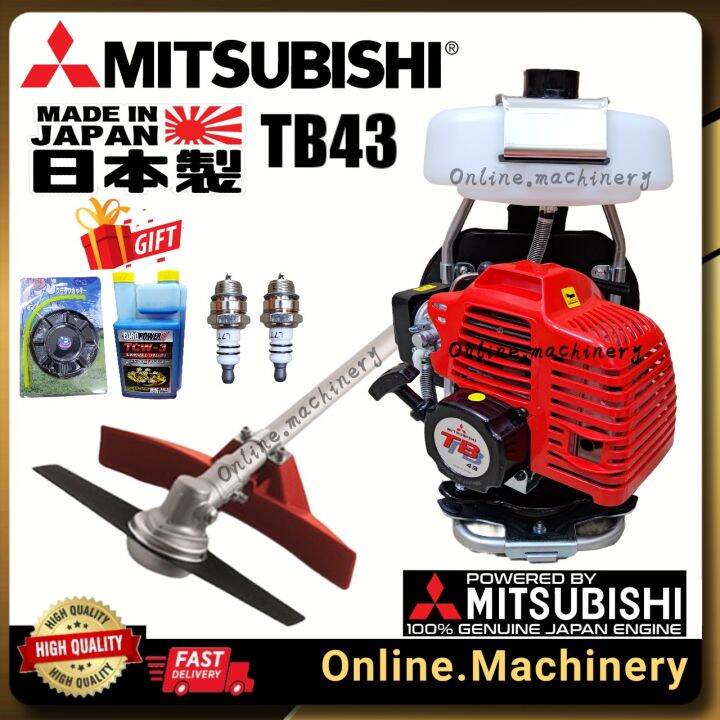 MITSUBISHI TB43 100% Original [Made In Japan] 43CC Engine TK Carburetor Brush Cutter Mesin ...