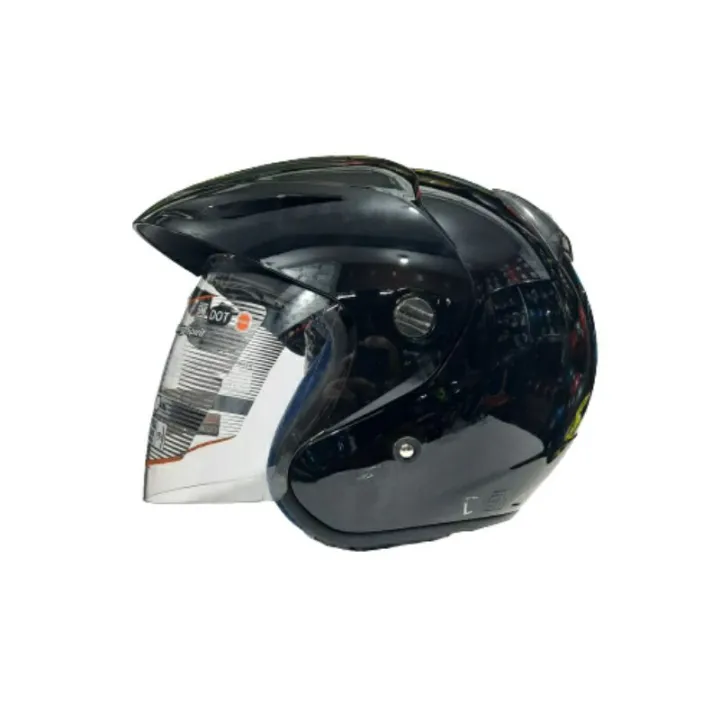 Helm INK CX 22 Solid Hitam Glossy Original SNI DOT Half Face | Lazada ...