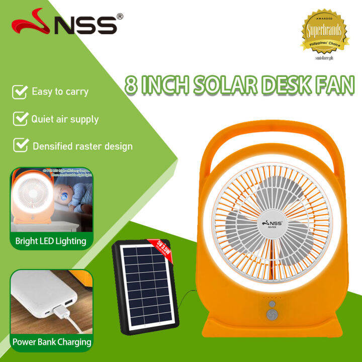 NSS 8inch solar fan solar electric fan with solar panel original ...