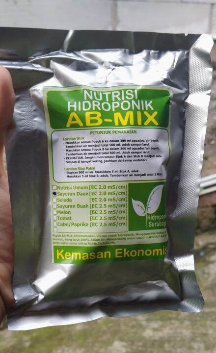 PUPUK AB MIX NUTRISI SAYURAN HIDROPONIK | Lazada Indonesia