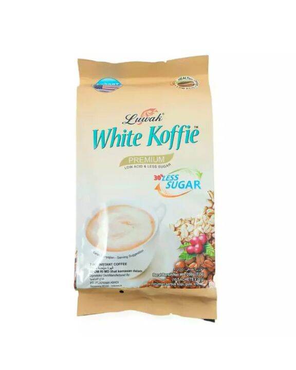 kopi luwak white coffee less sugar bag 10x20gr | Lazada Indonesia