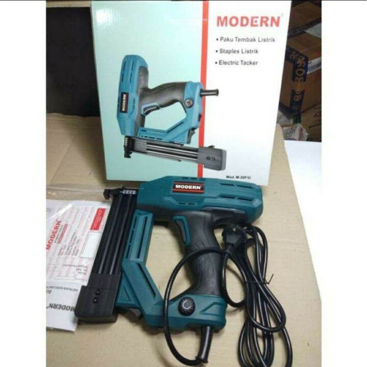 Mesin Staples Paku Tembak listrik Modern Elektrik M-30FU | Lazada Indonesia