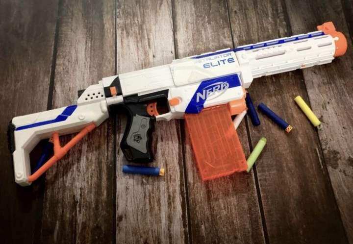 Used NERF N-strike Elite Retaliator Orange trigger | Lazada