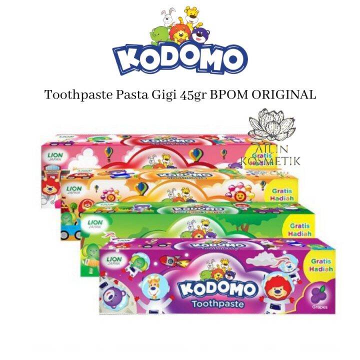 KODOMO Toothpaste pasta gigi 45 gram BPOM ORIGINAL / Pasta gigi anak odol | Lazada Indonesia