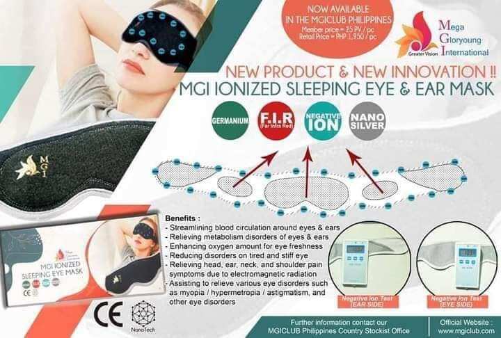 MGI Ionized Sleeping Eye & Ear Mask | Lazada PH