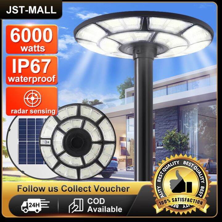 UFO Solar Light 5000W Solar Street Light Solar Light Outdoor Waterproof Motion Sensor Round ...