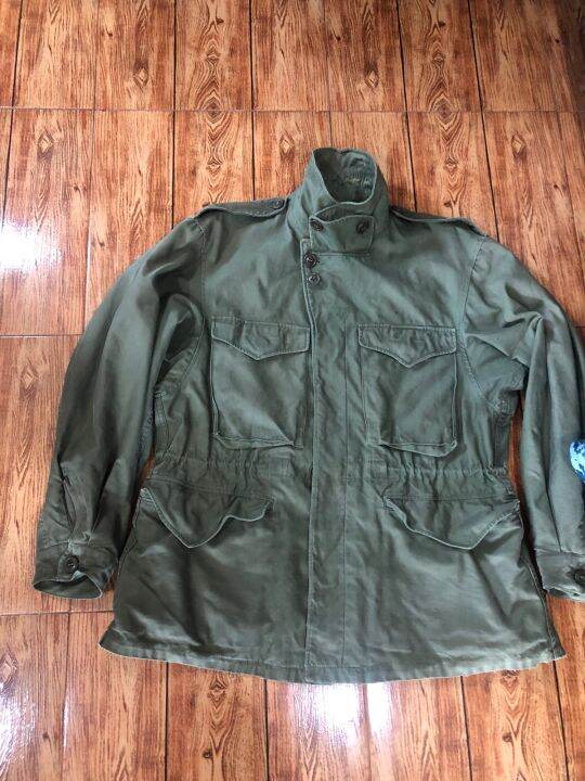 เสื้อแจ็คเก็ตทหาร USA VINTAGE ARMY M43 (1943) อก23"รอบอก46"ไหล่19”แขน23 ...