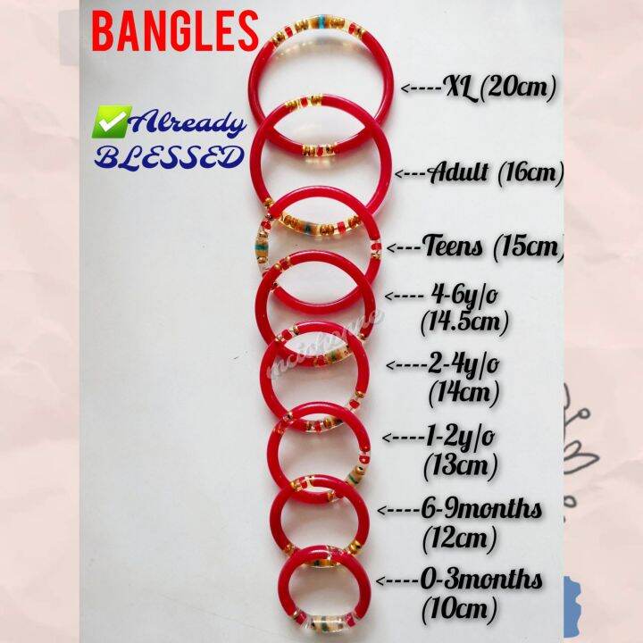 Red Bangles Kontra Usog for babies and adult (blessed already) | Lazada PH