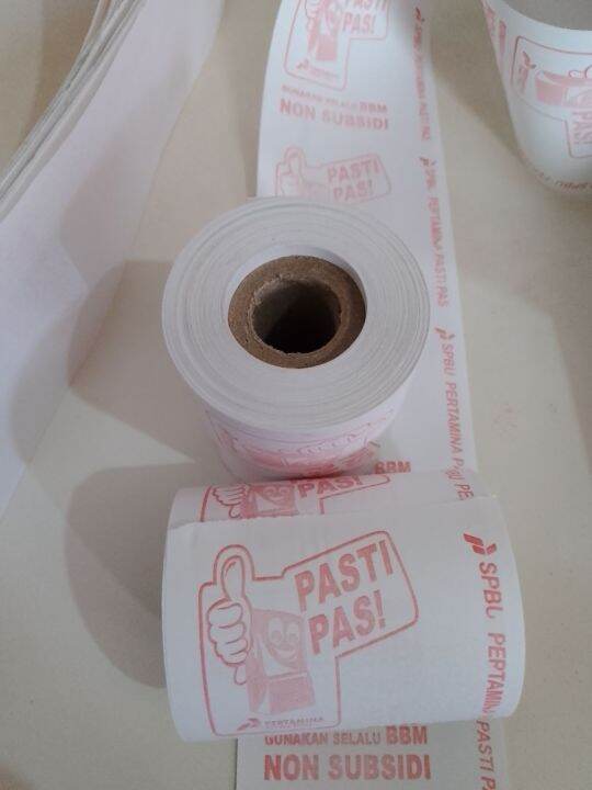 kertas thermal logo pasti pas 57x48 struk bensin 10roll/pcs | Lazada ...