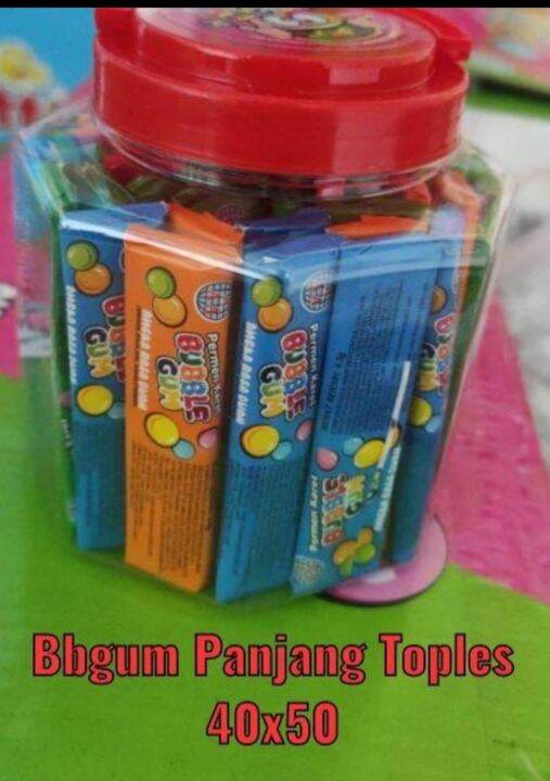 50 permen bubble toples permen karet | Lazada Indonesia