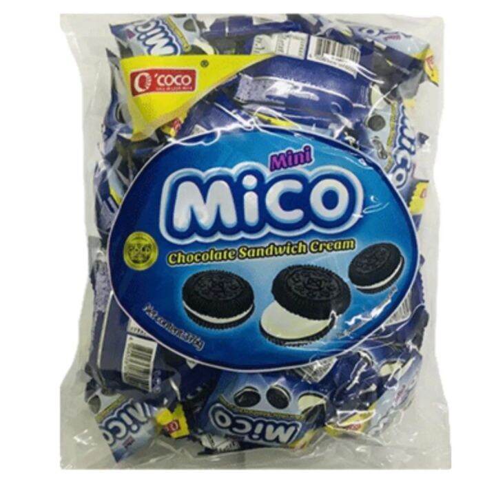 coco mico mini chocolate sandwich cream pack 376 grams ( approx 75 pcs ...