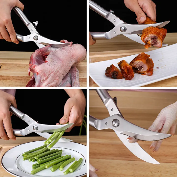 Kitchen Scissors Chicken Bone Kitchen Shears,Duck Fish Cutter Stainless ...