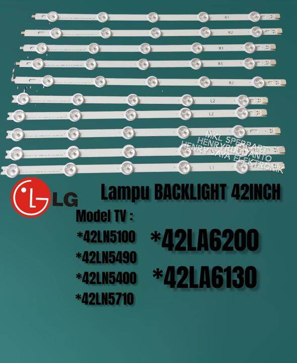 LED Backlight TV LED LG 42LN5100 lampu LED Backlight LG 42LN5400 42LN5710 42LN5490 | Lazada ...