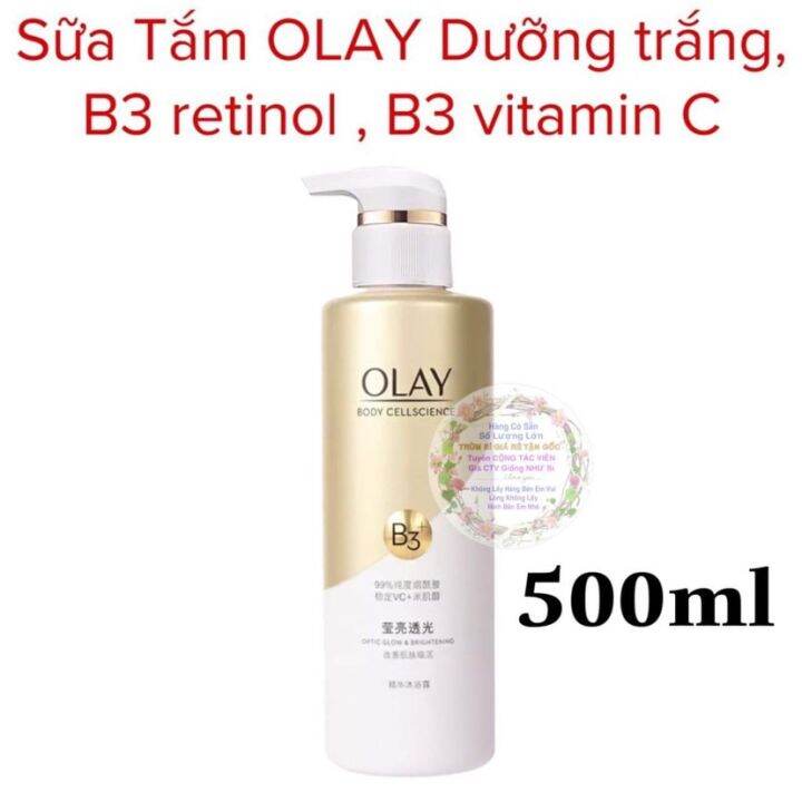 Sữa tắm dưỡng trắng Olay B3 retinol, B3 vitamin C,hàng nội địa trung ...