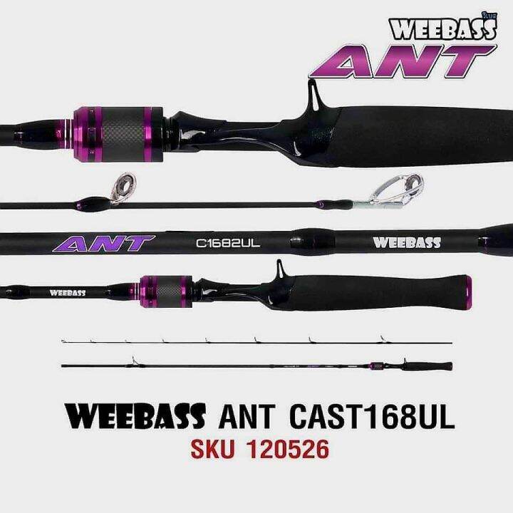 WEEBASS รุ่น ANT คัน UL(Ultralight) 2 ท่อน ต่อกลาง | Lazada.co.th