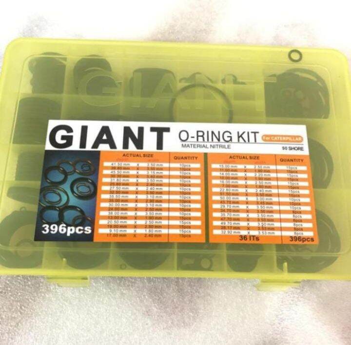 Oring Box O-ring Seal kit box Cater-pillar CAT Nbr 90 396pcs Merk GIANT | Lazada Indonesia